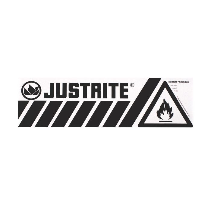 Haz-Alert Flammable Safety Band (at bottom) - Large for Justrite ...