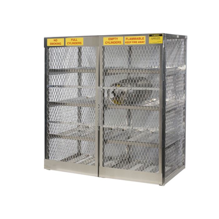 Propane Tank Cage, Outdoor Storage, 16 Cylinders (Horizontal), Aluminum ...