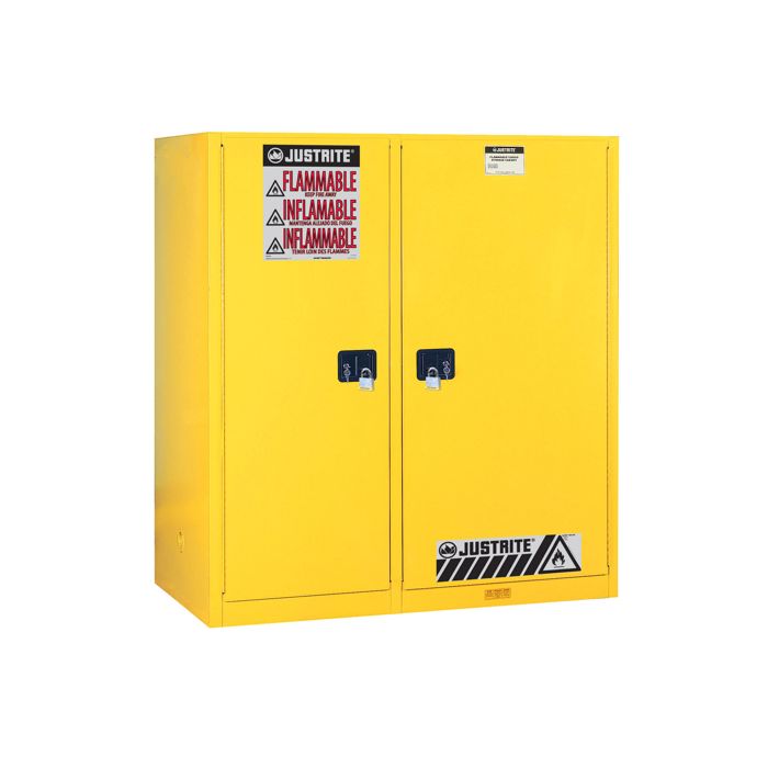 Flammable Storage Cabinet, 55 Gallon Drum with rollers and 12 - 5 ...