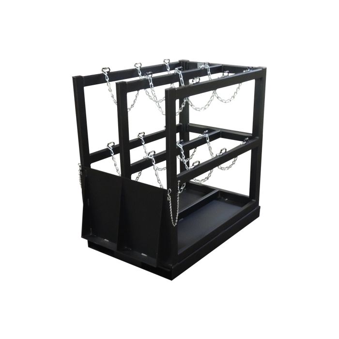 Gas Cylinder Pallet Rack, 6 Tanks, Ramp, GP2106FS - USAsafety.com