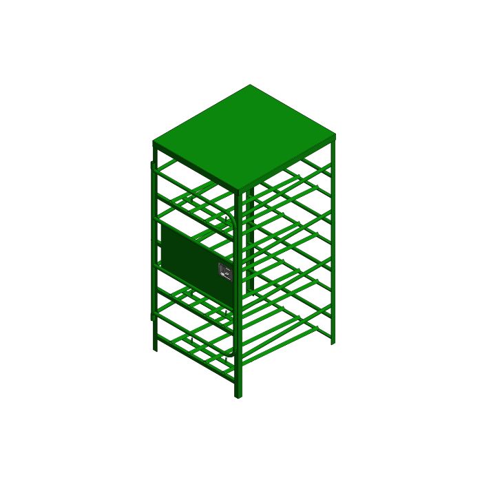 Propane Cylinder Cage, 8 Tanks, Horizontal Storage, Green, CBSPC8SC ...