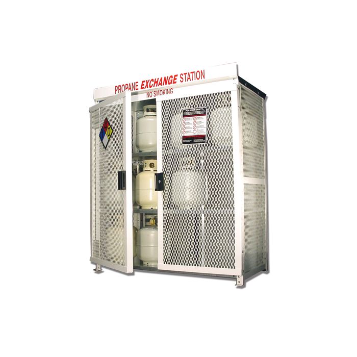 Gas Cylinder Cage, 24 Propane Tanks (20lb), Outdoor/Indoor, Vertical ...