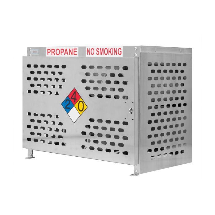 Gas Cylinder Cage, 6 Propane Tanks (33lb), Outdoor, Horizontal Storage ...