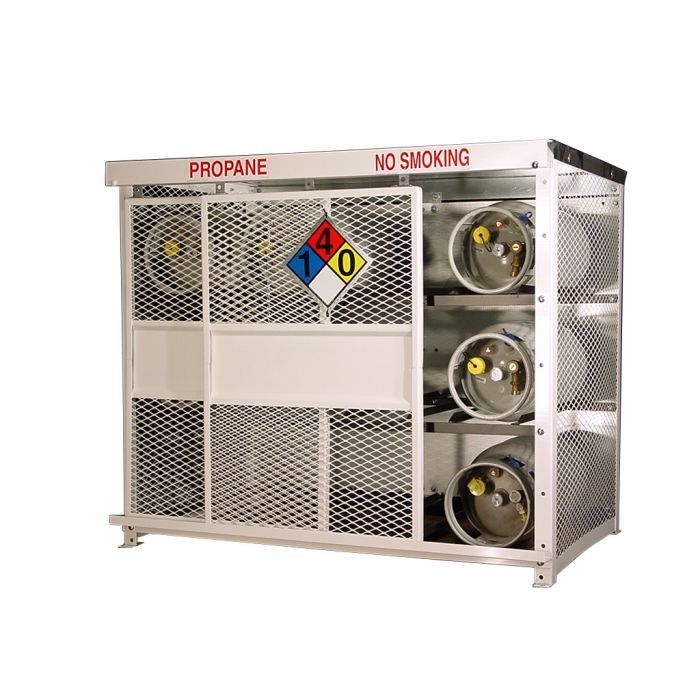 Propane Tank Cage, 12 Cylinders (33lb), Sliding Door, CBH12403MZAAM ...