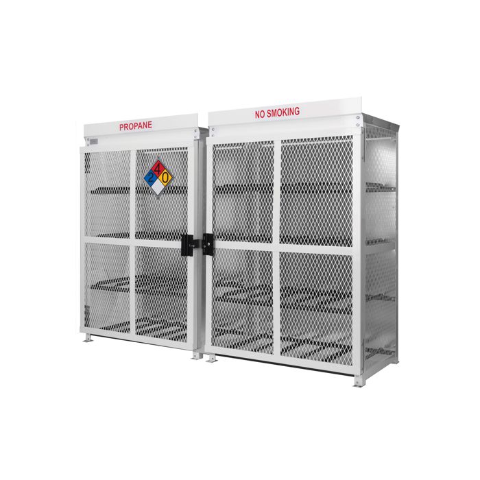 Gas Cylinder Cage, 24 Propane Tanks (33lb), Outdoor, Horizontal Storage ...