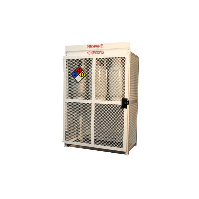 Gas Cylinder Cage, 12 Propane Tanks (33lb), Outdoor, Vertical Storage ...