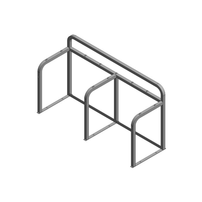 Gas Cylinder Rack, Basic, 12 Tanks (6x2), GRCR12SC - USAsafety.com