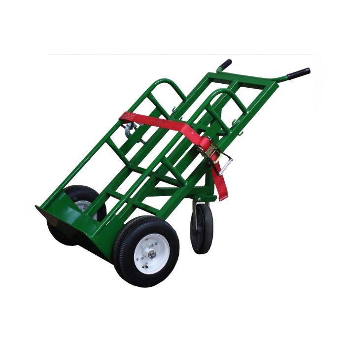 Gas Cylinder Dolly, 2 High Pressure Tanks or 1 Dewar (20"), Green ...