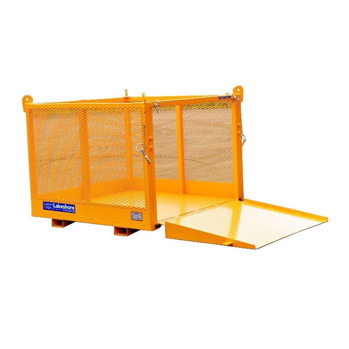 Material Lifting Basket, 3,000lb Load, Forklift & Crane, Ramp, 4 ...