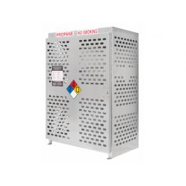 Gas Cylinder Cage,18 Propane Tanks (20lb), Outdoor, Vertical Storage ...