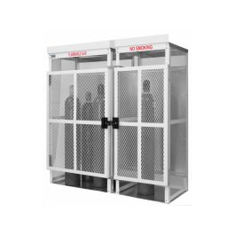 Gas Cylinder Locker, 20 Large Tanks, Outdoor, Vertical Storage ...