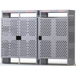 Aluminum Gas Cylinder Locker, 29 Large Tanks, Firewall, Outdoor ...