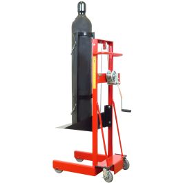 Gas Cylinder Lifting Hand Truck, 1 Tank, Manual Lift, GC260163WC ...
