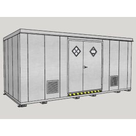 55-Gallon Drum x 32 - Hazmat/Chemical/Flammable Liquids - 4 hr Fire ...