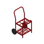 Oxygen & Medical Tank Rack, 6 Cylinders (D, E), GRMDE6SSC - USAsafety.com