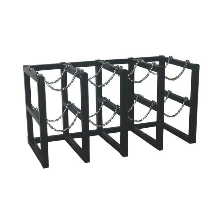 Gas Cylinder Rack, Barricade, 8 Tanks (4x2), BR4X2FS - USAsafety.com