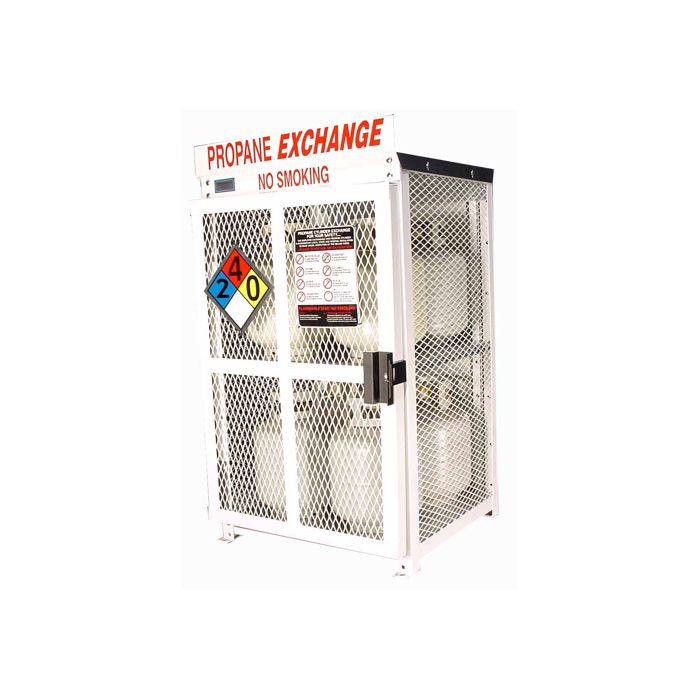 Gas Cylinder Cage, 8 Propane Tanks (20lb), Outdoor, Vertical Storage ...