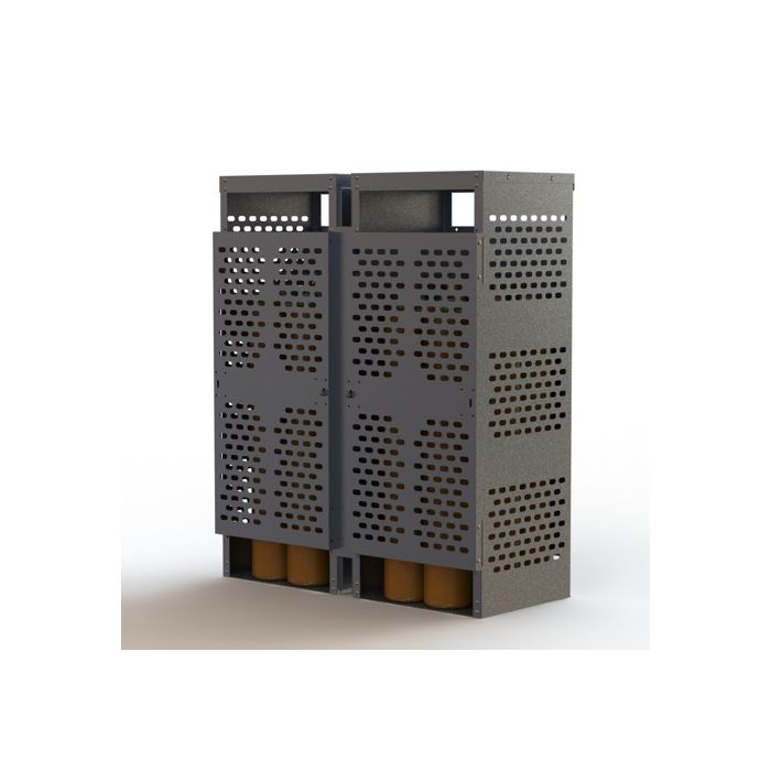 Aluminum Gas Cylinder Locker, 16 Large Tanks, Firewall, Outdoor ...