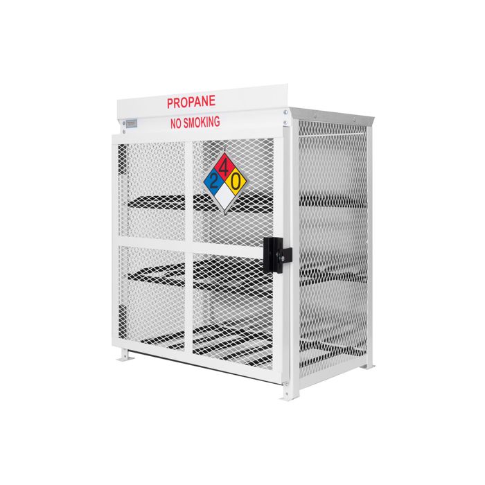 Gas Cylinder Cage, 9 Propane Tanks (33lb), Outdoor, Horizontal Storage ...