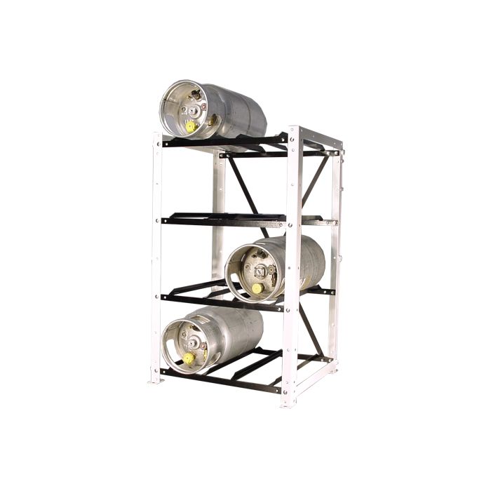 Gas Cylinder Rack, 8 Propane Tanks (33lb), Outdoor, GR08202MAAM ...