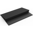 3-3/4" Wide - Black - Flexible PVC Edging for Workplace Floor Mats ...