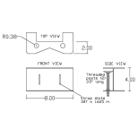 Cylinder Bracket, 1 Tank, Bench Mount, Stainless Steel, GB150SSFS ...