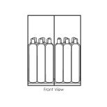 Gas Cylinder Locker, Firewall Barrier, 22 Large Tanks, CB22223SFWXDAAM ...