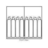Gas Cylinder Locker, Firewall Barrier, 30 Large Tanks, CB30333SFWXDAAM ...