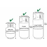 Propane Cage, 12 Tanks (33-43 lb), Sliding Door, CBALV12332MZAAM ...