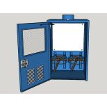 Gas Cabinet, 2 Cylinders (Small), Exhaust Vent, OSHA & IFC Compliant ...