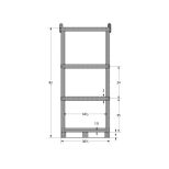 Gas Dewar Transport Cage, Lifting Eyes, Pallet Base, Security Bars, 1 ...